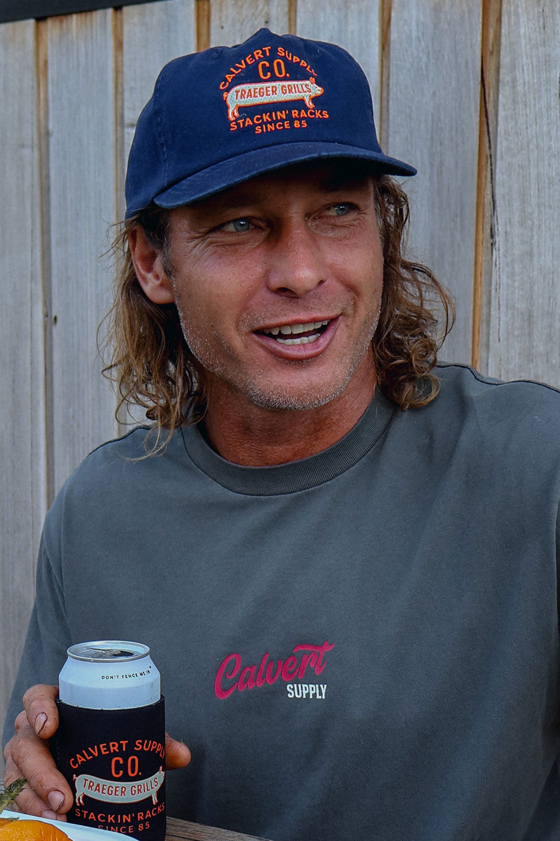 Calvert x Traeger Stackin Semi-Structured Cap - Navy – Calvert Supply